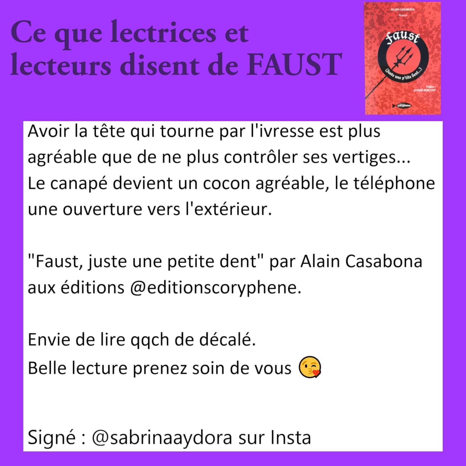 sabrinaaydora - Editions Coryphène